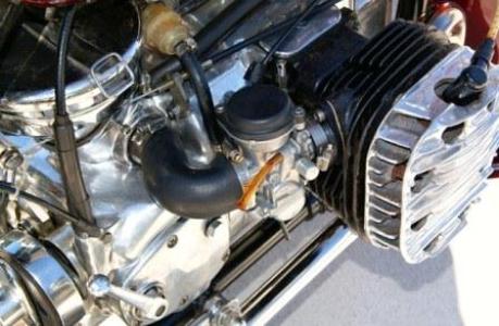 CJ750 polished cylinder head covers